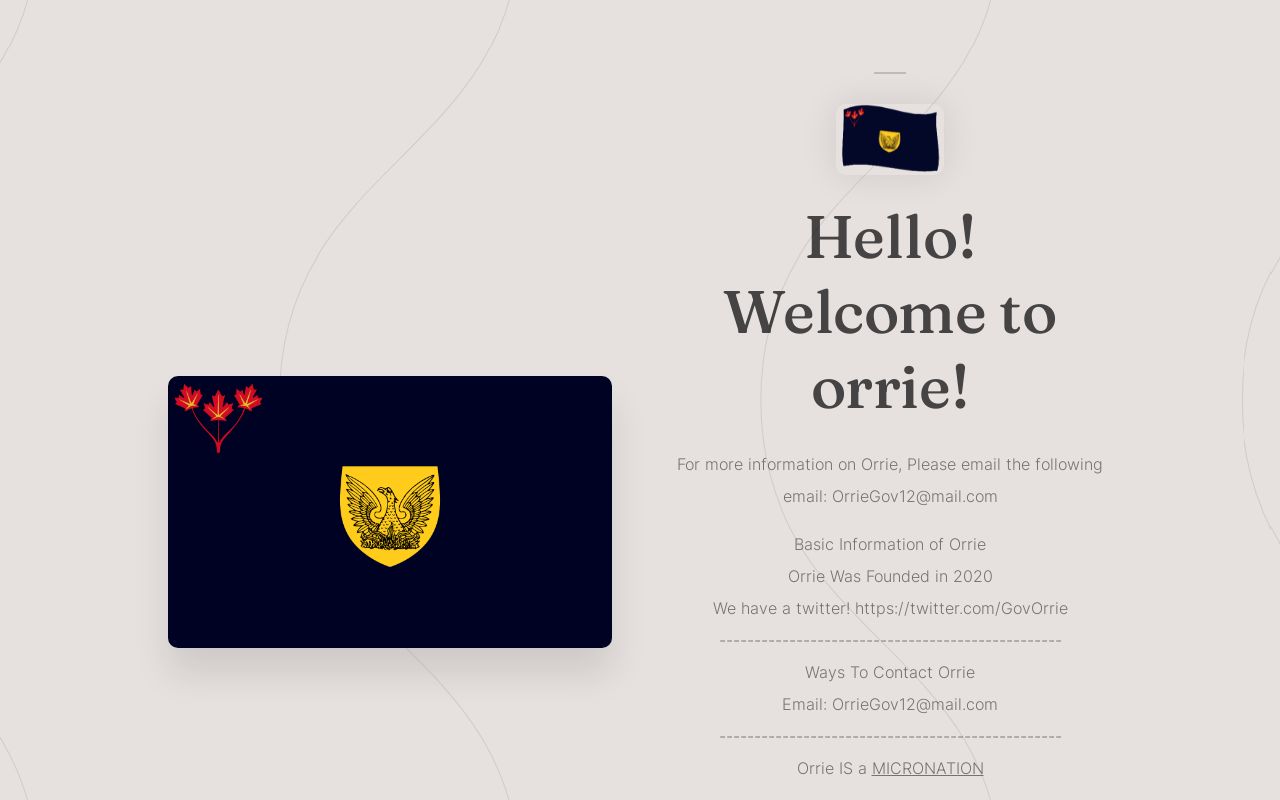New Orrie Website